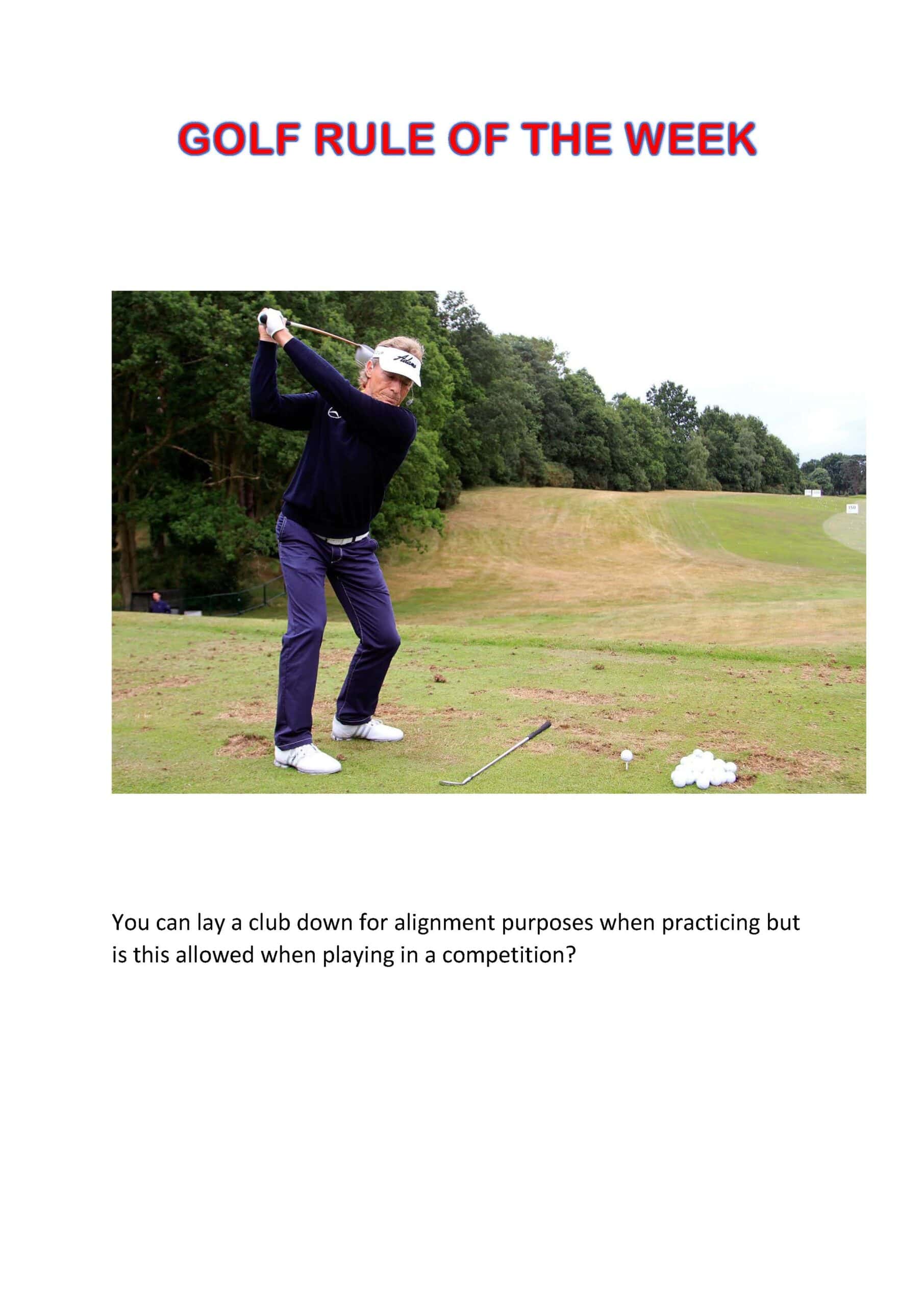 Rule Of The Week – Hertfordshire Golf